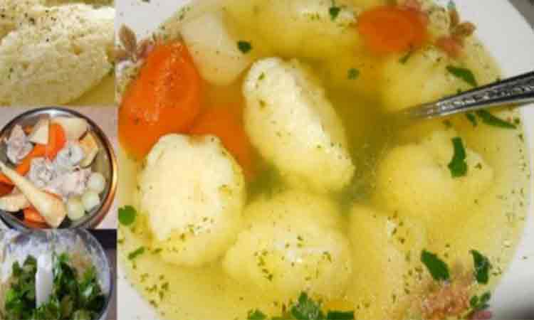 Supa de galuste facuta dupa reteta bunicii – Ce punea ea ca sa-i dea ...